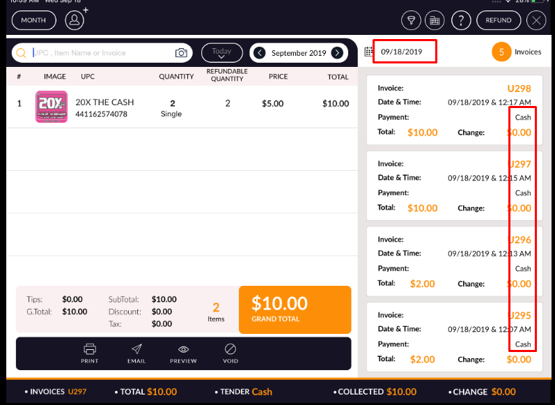 Invoices will filter according to the applied filter.