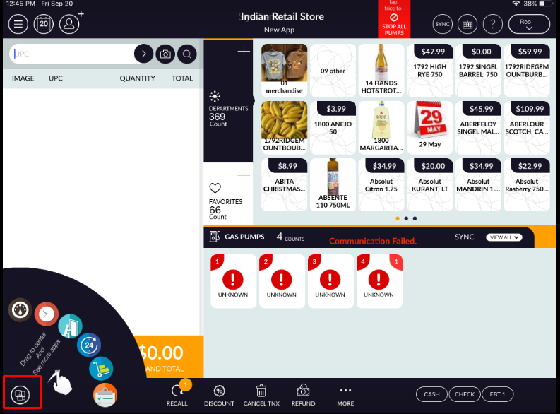 How to set the Dashboard shortcut in RCR?