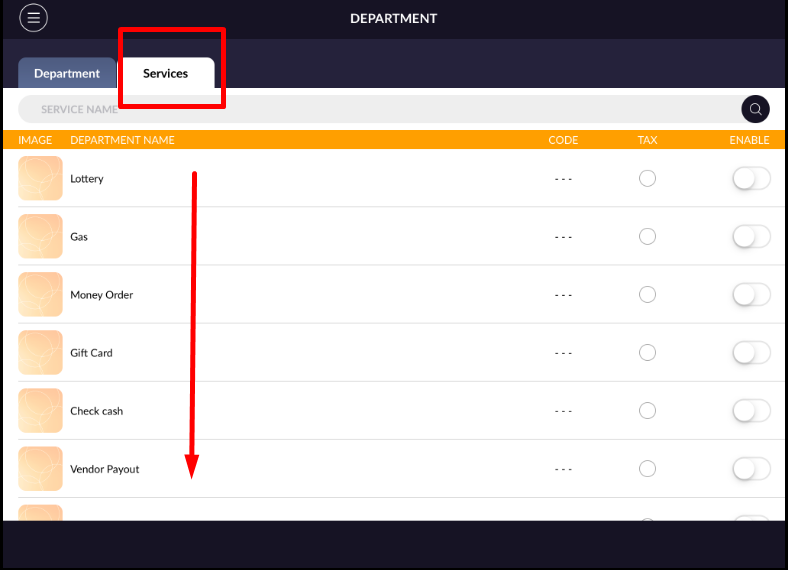 You will be able to update only the enabled service from the list. When ...