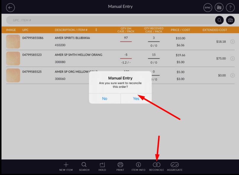 There is no memo pop up open and order reconcile without any memo pop up. Now from BOF keep ...